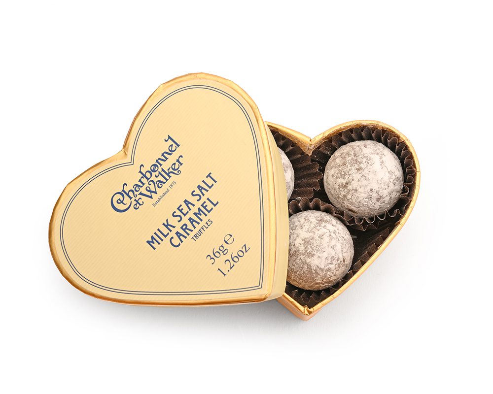 Charbonnel et Walker Milk Sea Salt Caramel Heart 35g - Gifted Boston Spa