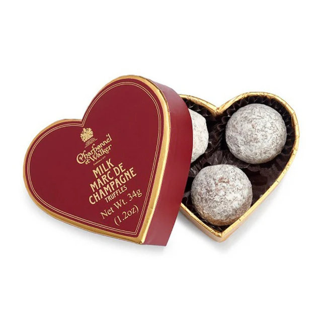 Charbonnel et Walker Milk Marc De Champagne Heart 35g - Gifted Boston Spa