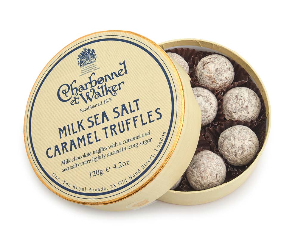 Charbonnel et Walker Milk Sea Salt Caramel Truffles Box - Gifted Boston Spa