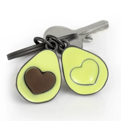 Metalmorphose - Avocado Hearts Keyring - Gifted Boston Spa
